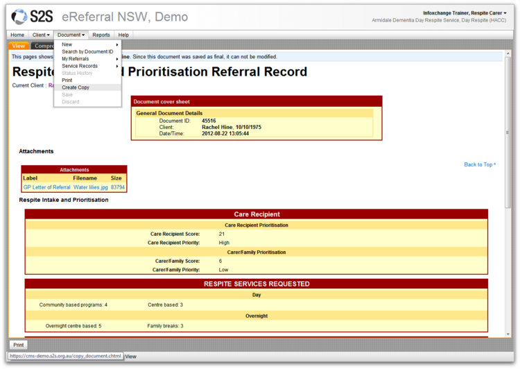 S2S eReferral User Guide